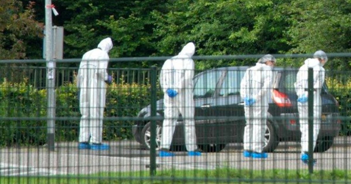 Dood 40-jarige Jan Elzinga bij de ingang van het zwembad aan de ...